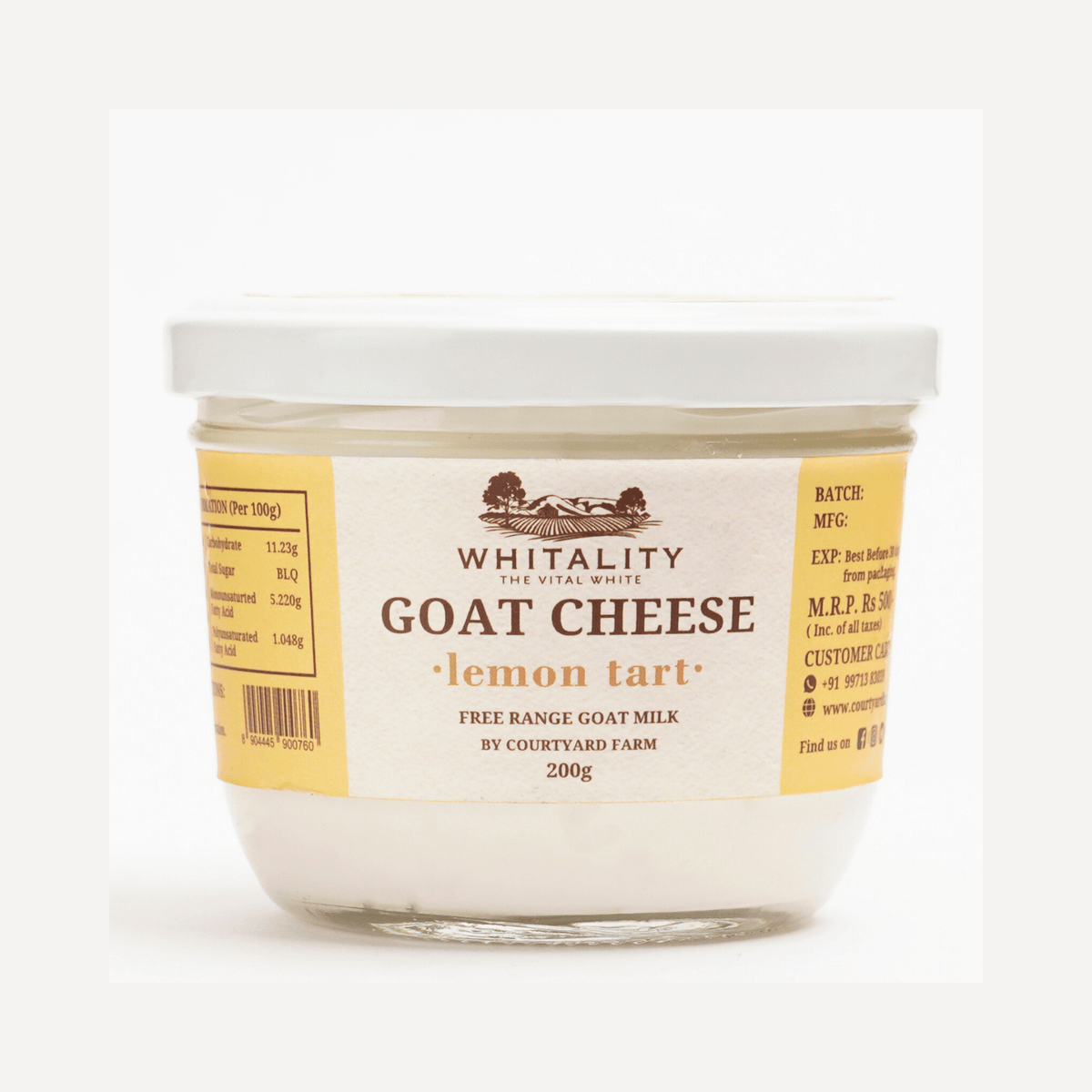Fresh Goat Milk Cheese 200g at Rs500/- Only in Delhi, Gurgaon & Noida ...