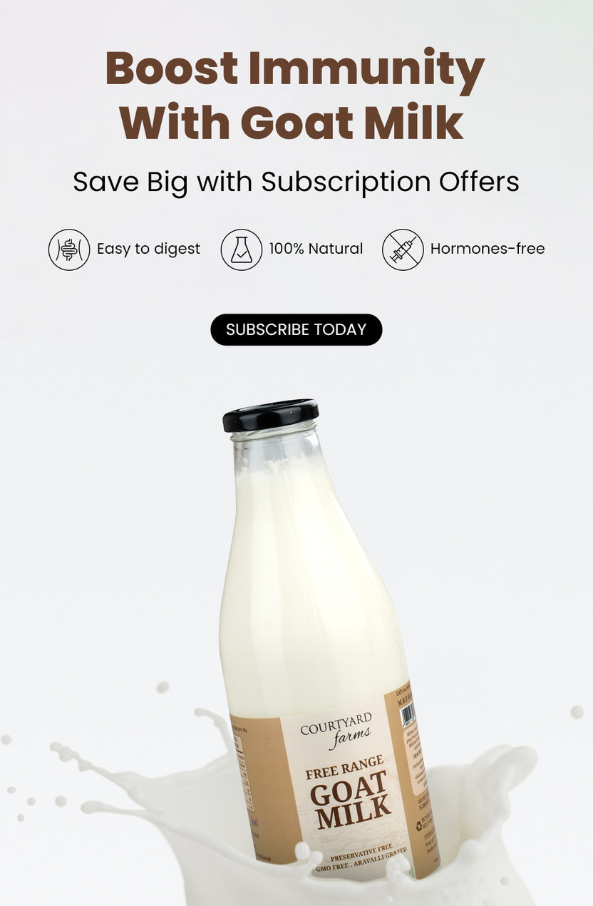 Fresh Goat Milk & Products with No Preservatives | Courtyard Farms