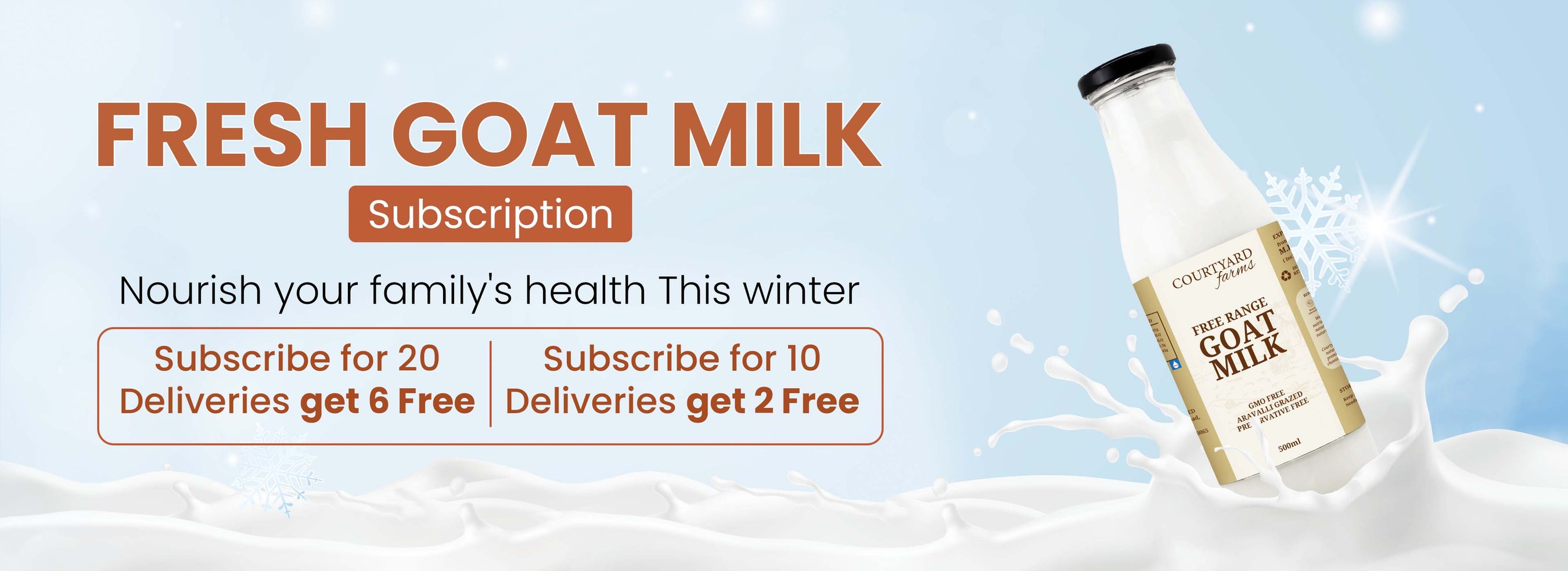 Fresh Goat Milk & Products with No Preservatives | Courtyard Farms